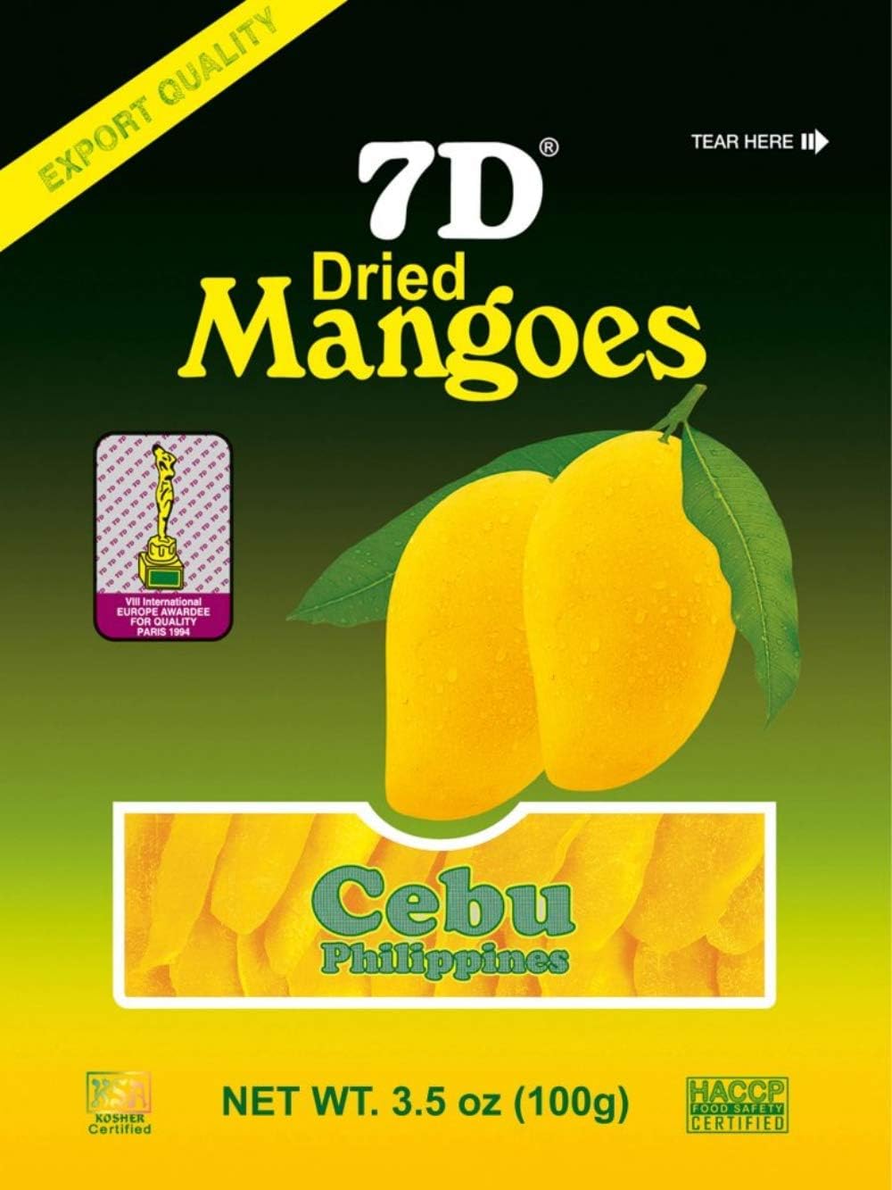 Amazon.com: 7D dried mangoes 140 Gram 5 Pack : Grocery & Gourmet Food