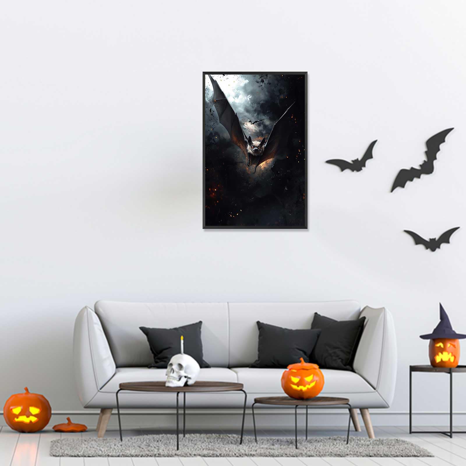 Snapklik.com : Retro Horror Bat Posters Gothic Dark Academia Wall Art ...