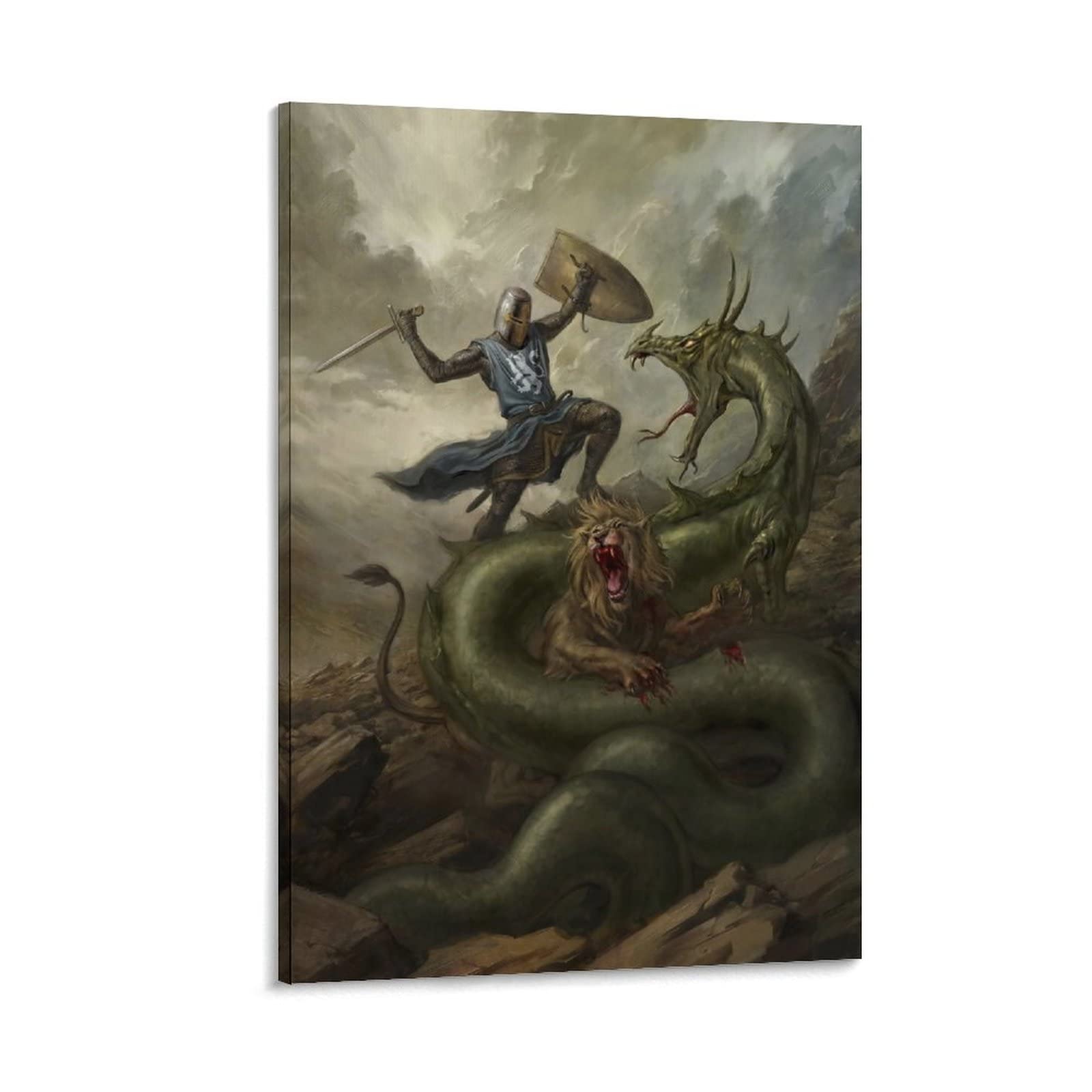Knight Slaying Dragon 616 Slaying Dragons Stock Photos, High Res
