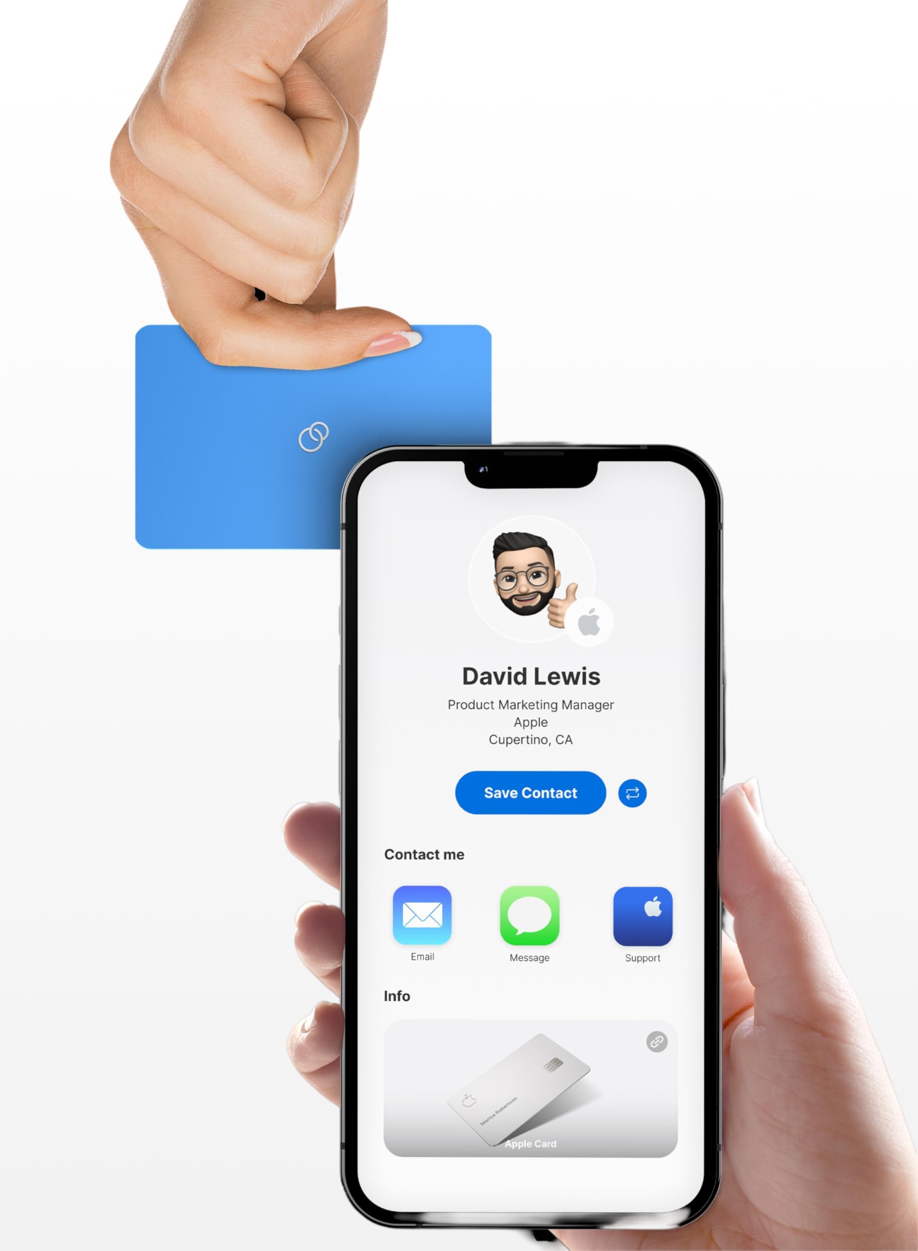 Amazon.com: Linq Fully Custom Logo Digital Business Card - Smart NFC ...