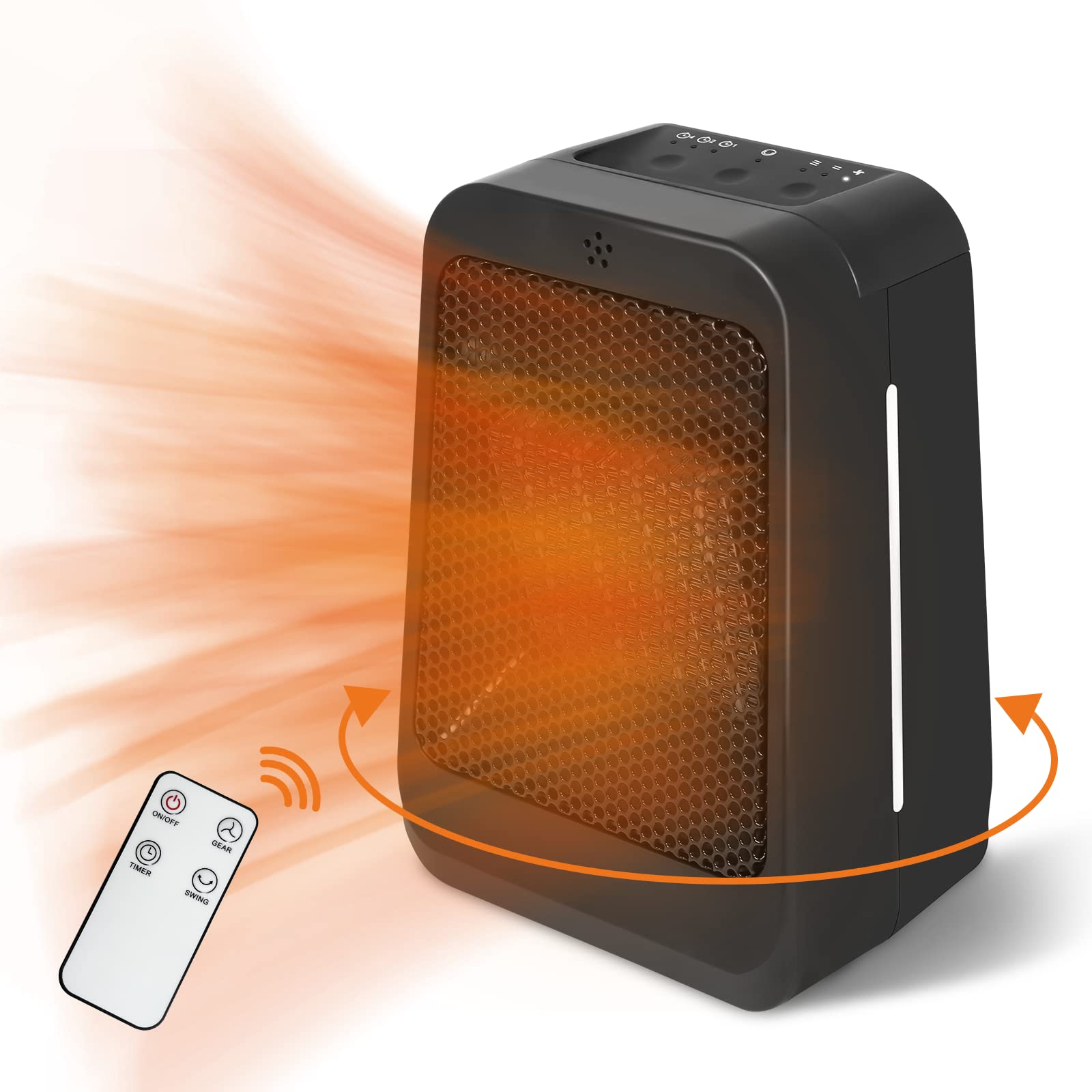 Buy 1500W Powerful Space Heater, PTC Ceramic 2s Quick Heating with 3 ...
