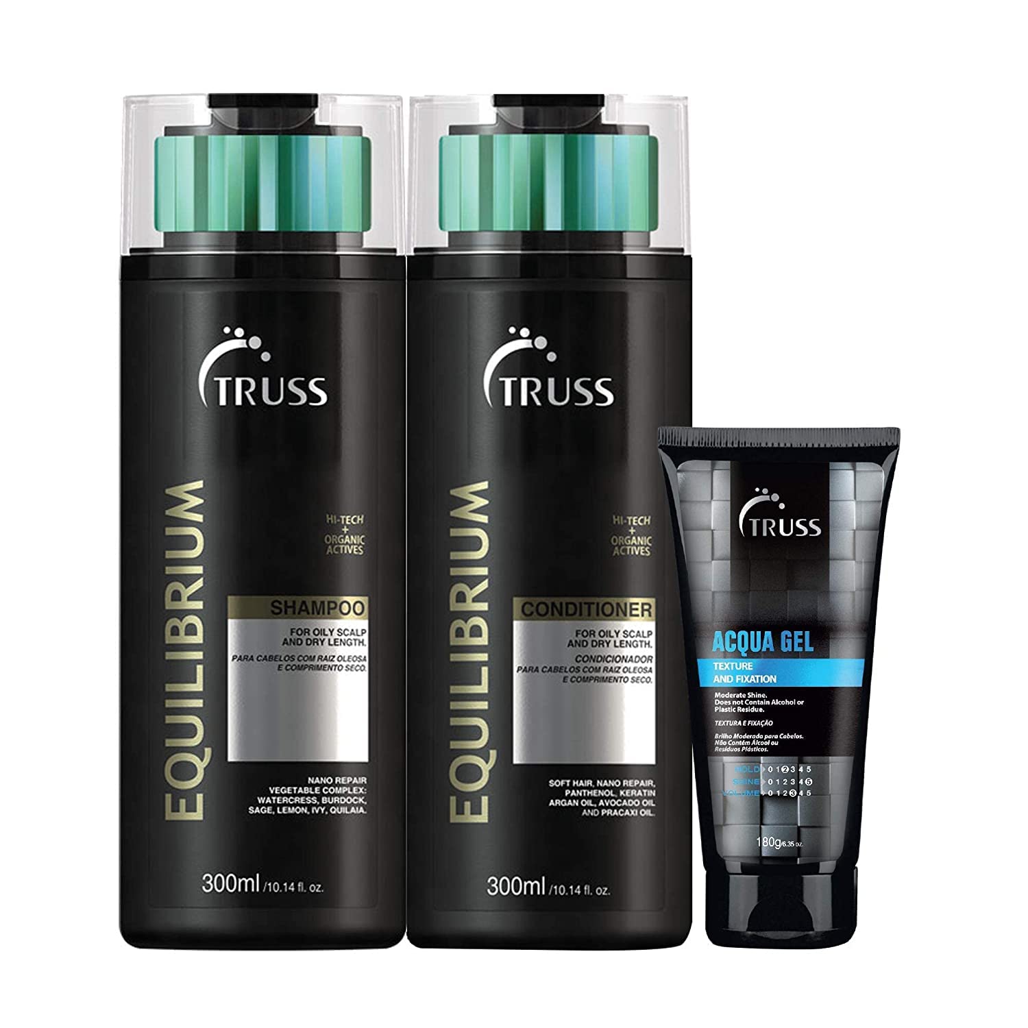 Amazon.com : TRUSS Equilibrium Conditioner and Shampoo Set Bundle with ...