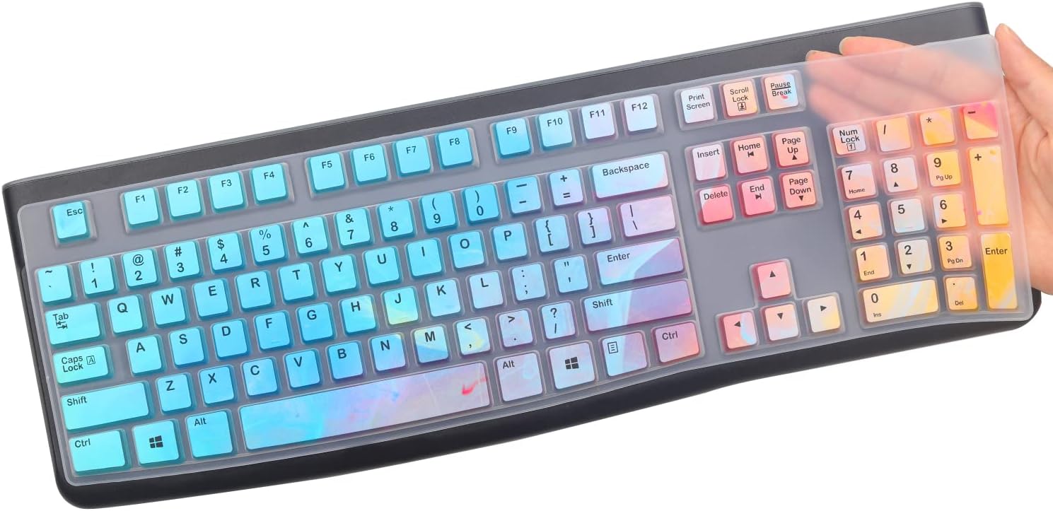 Amazon.com: Silicone Keyboard Cover for Logitech K120 & MK120 Ergonomic ...