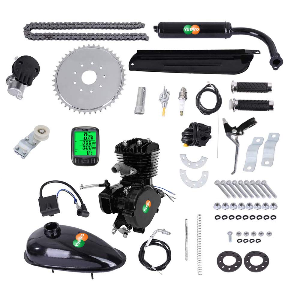 Buy YUEWO 80cc Bike Bicycle Motorized 2 Stroke Cycle Motor Engine Kit ...