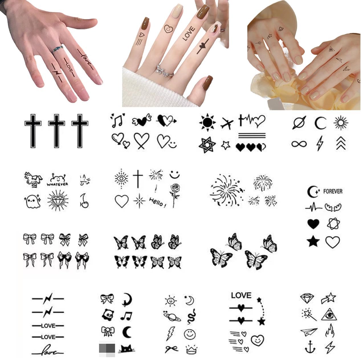 Amazon.com : TAFLY Lotus Flower Temporary Tattoos Body and Fashionable ...