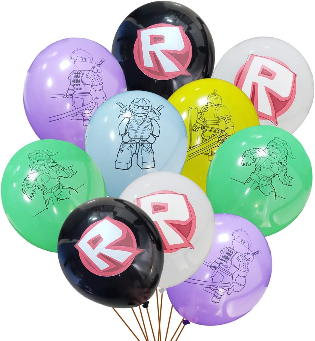 Amazon.com : 24 pcs Video game balloons, video game theme birthday ...