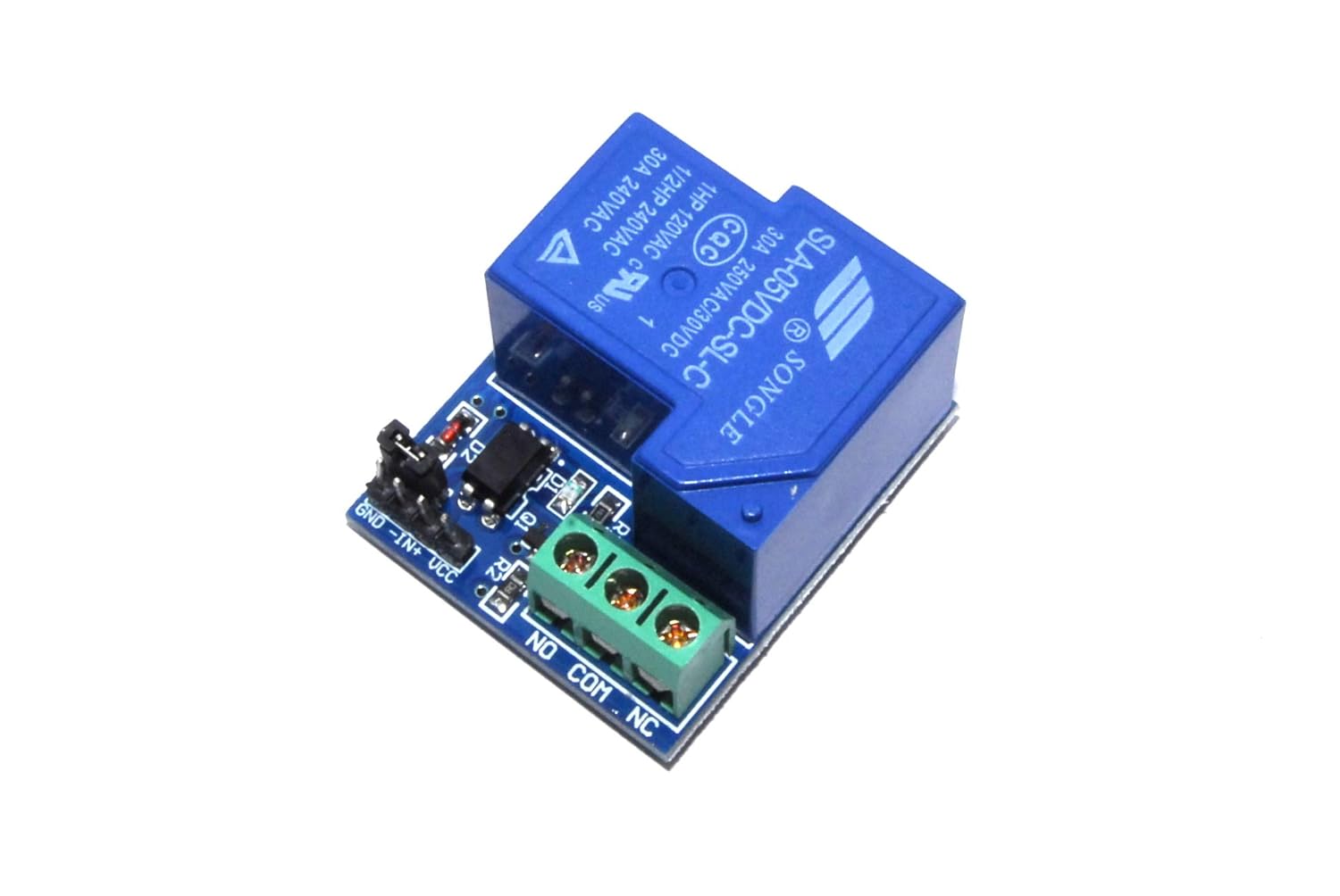 LC Technology 5V 1-Channel Relay Module 250V AC 30V 30A DC NC : Amazon ...