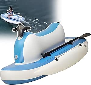Amazon.com: ddingsmafosee Motorized Inflatable Jet Ski W/ 500w ...
