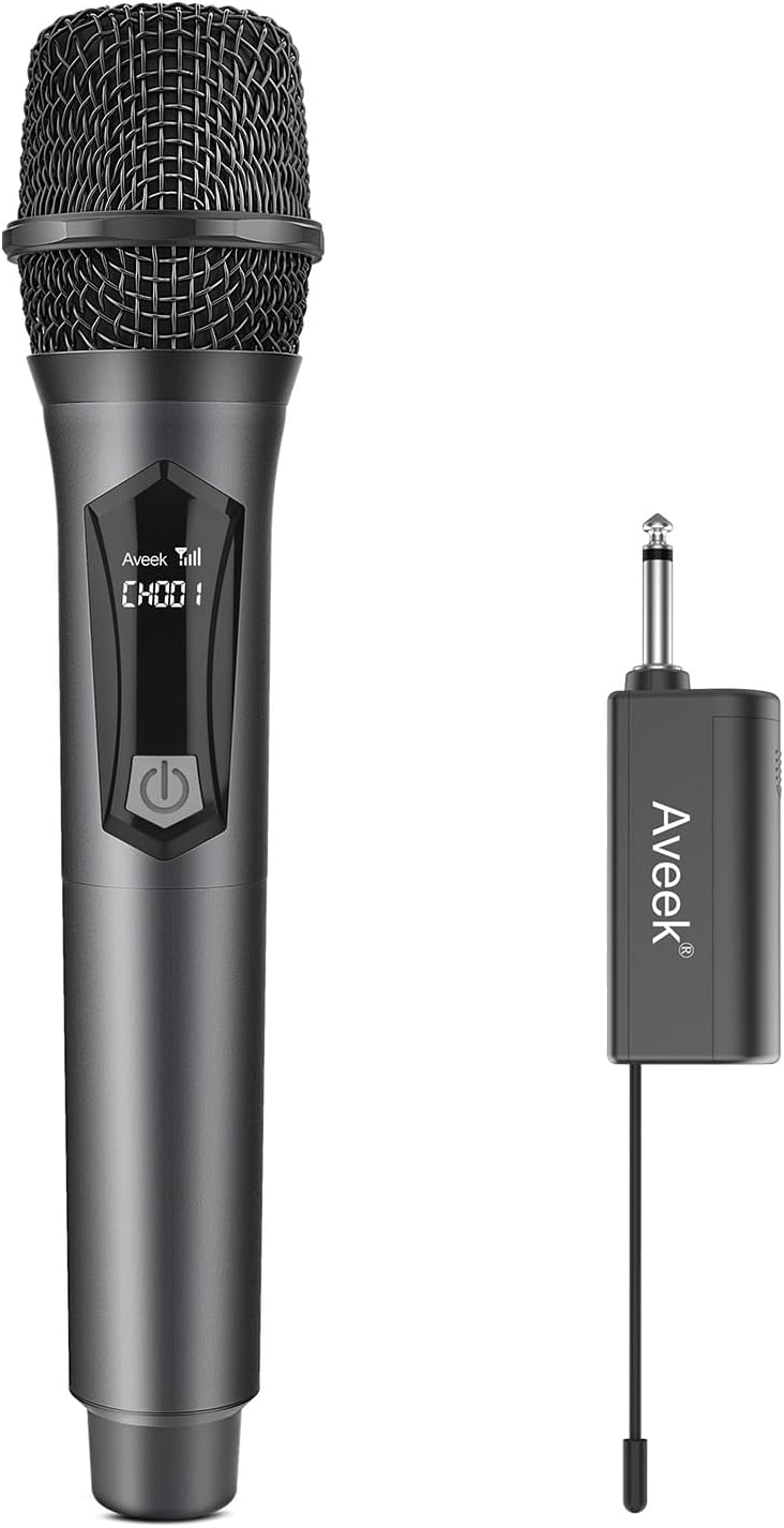 Amazon.com: Aveek Wireless Microphones, Karaoke Microphone for Speakers ...