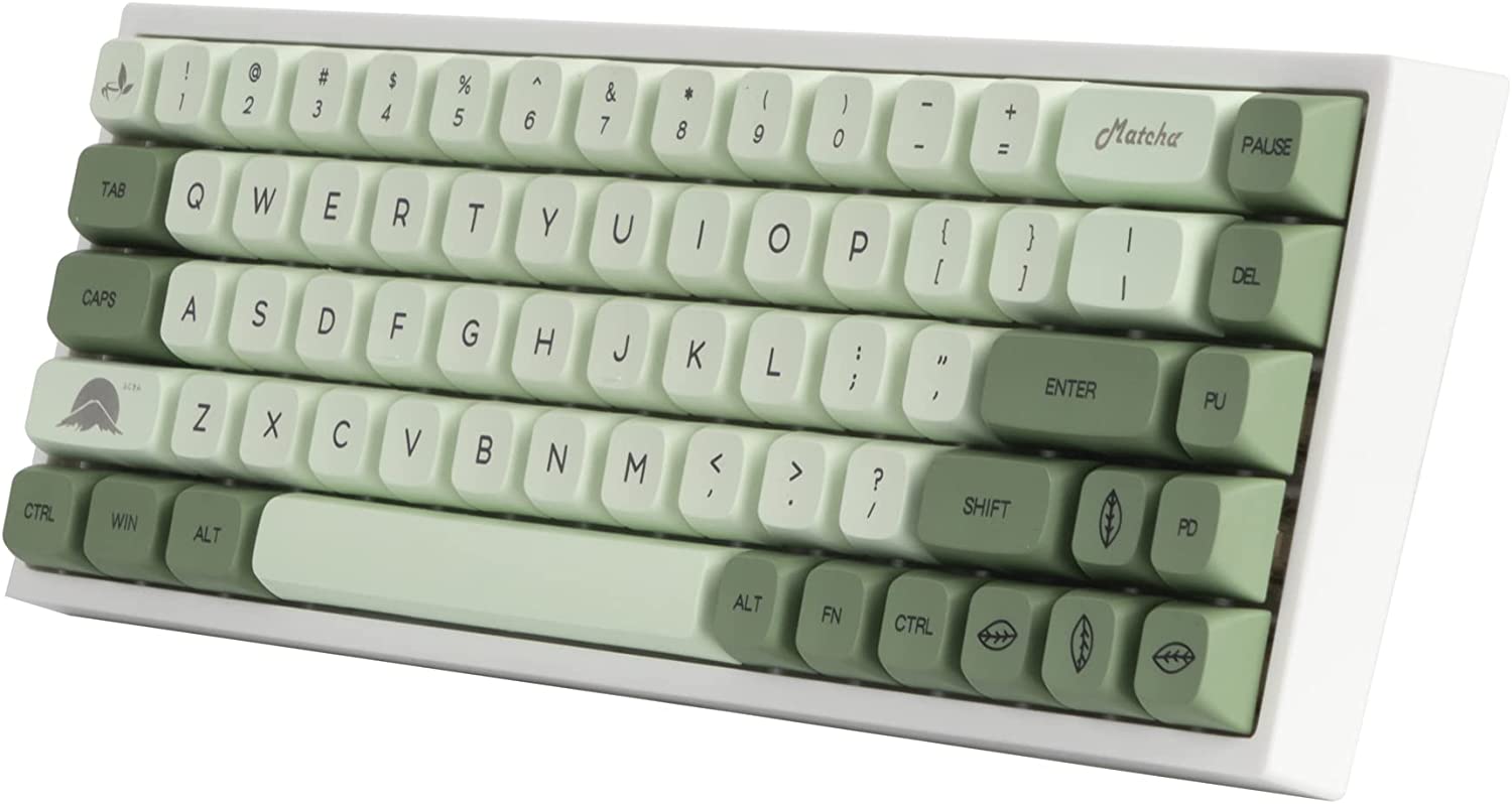 BOYI Matcha XDA Keycaps Tri-Mode 65% Mechanical Keyboard