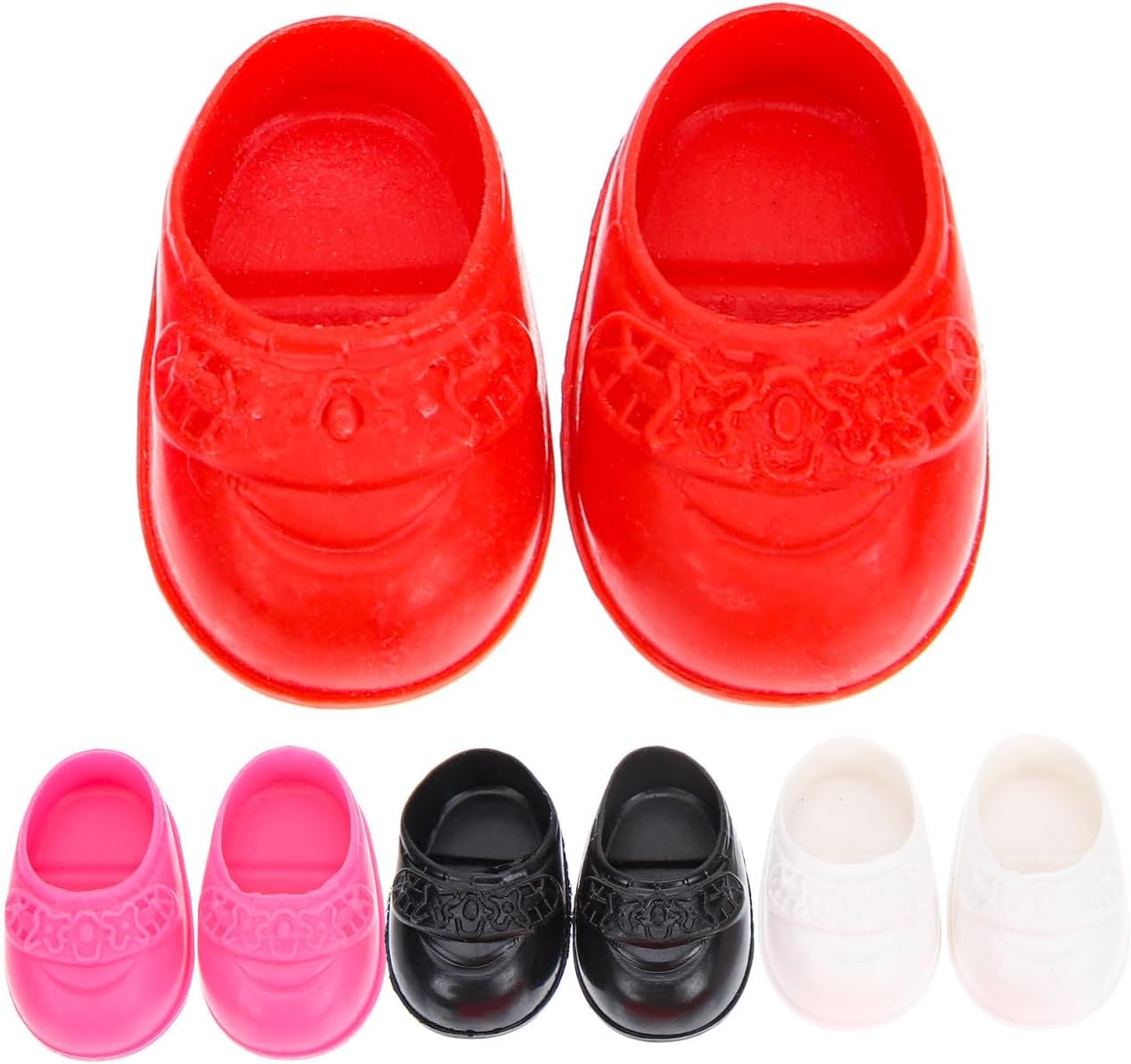 Amazon.com: jojofuny 4 Pairs Baby Doll Shoes for 6-8 Inch Dolls - Mini ...