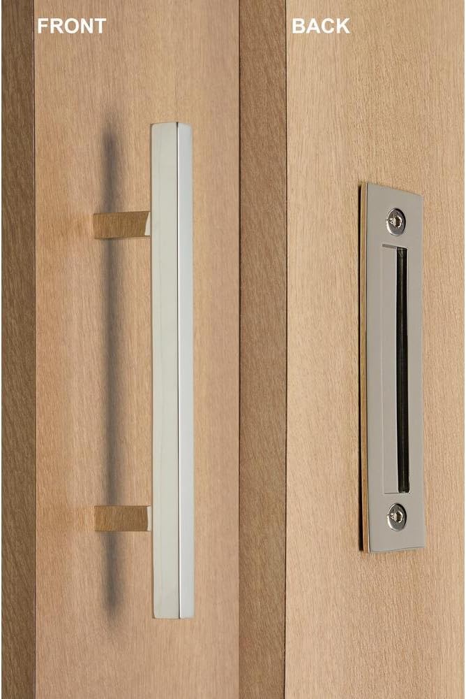 Strongar Modern and Contemporary Square Pull and Flush Door Handle Set ...