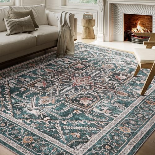 Amazon.com: Area Rugs 9x12 Living Room: Large Machine Washable Area Rug ...