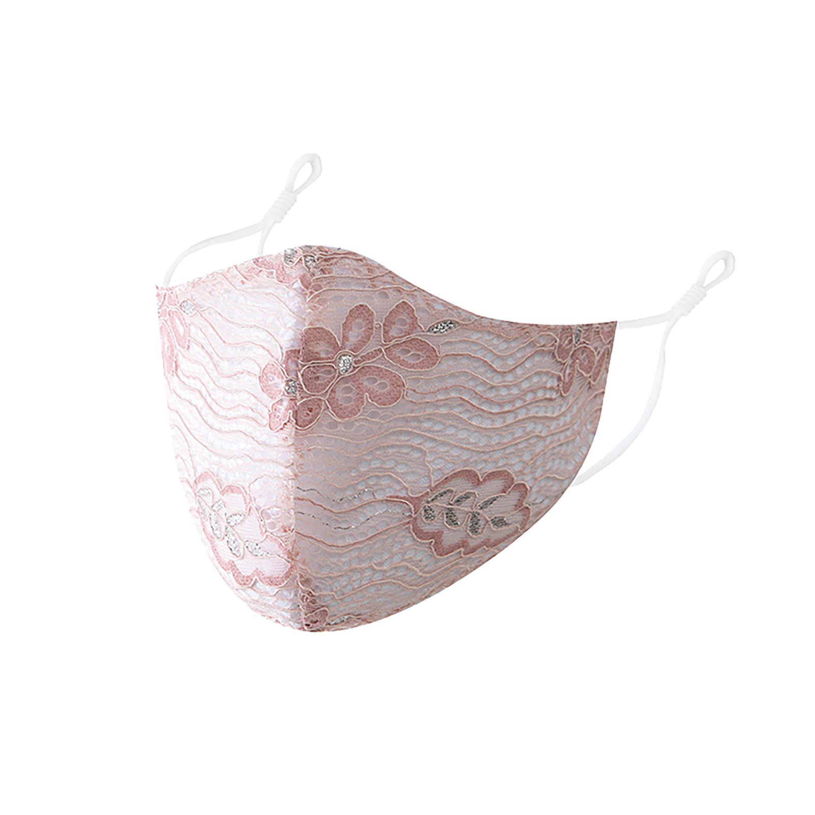 Amazon.co.jp: [CHENSEN] マスク 大きめ マスク 洗える 調整紐付き レディース 立体マスク レースマスク マスク ...