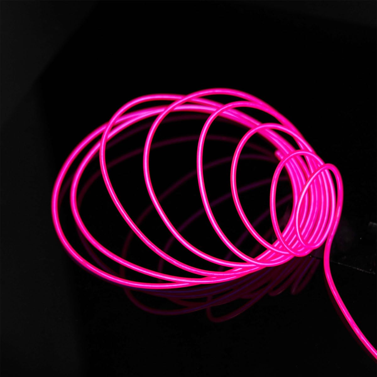 Gcidto El Wire Pink，5m Cuttable Glowing Rope Lights ，Portable Neon ...