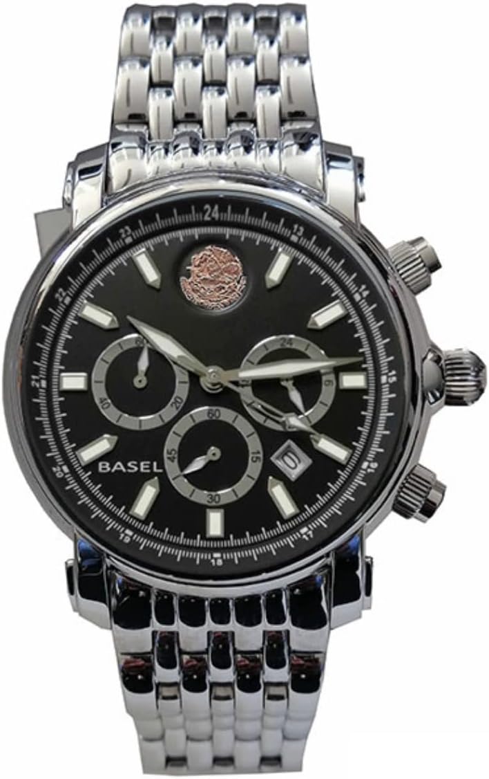 Reloj BASEL Insignia Carátula Negra, viene con el escudo nacional en ...