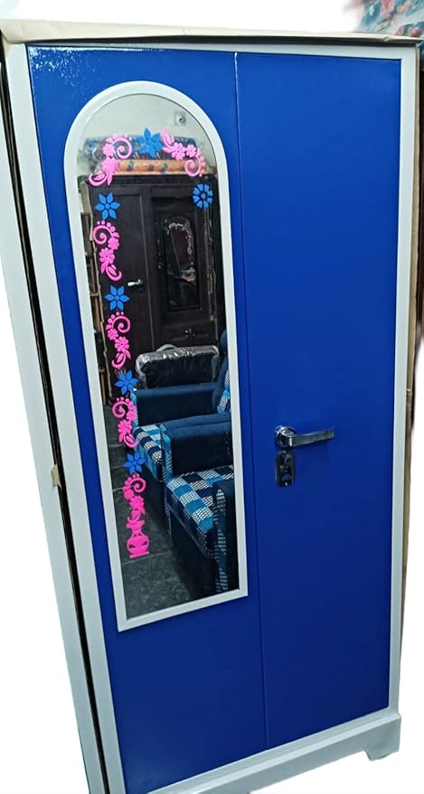 Steel BERO with Mirror (2 Door Large Almirah Cupboard with Locking ...