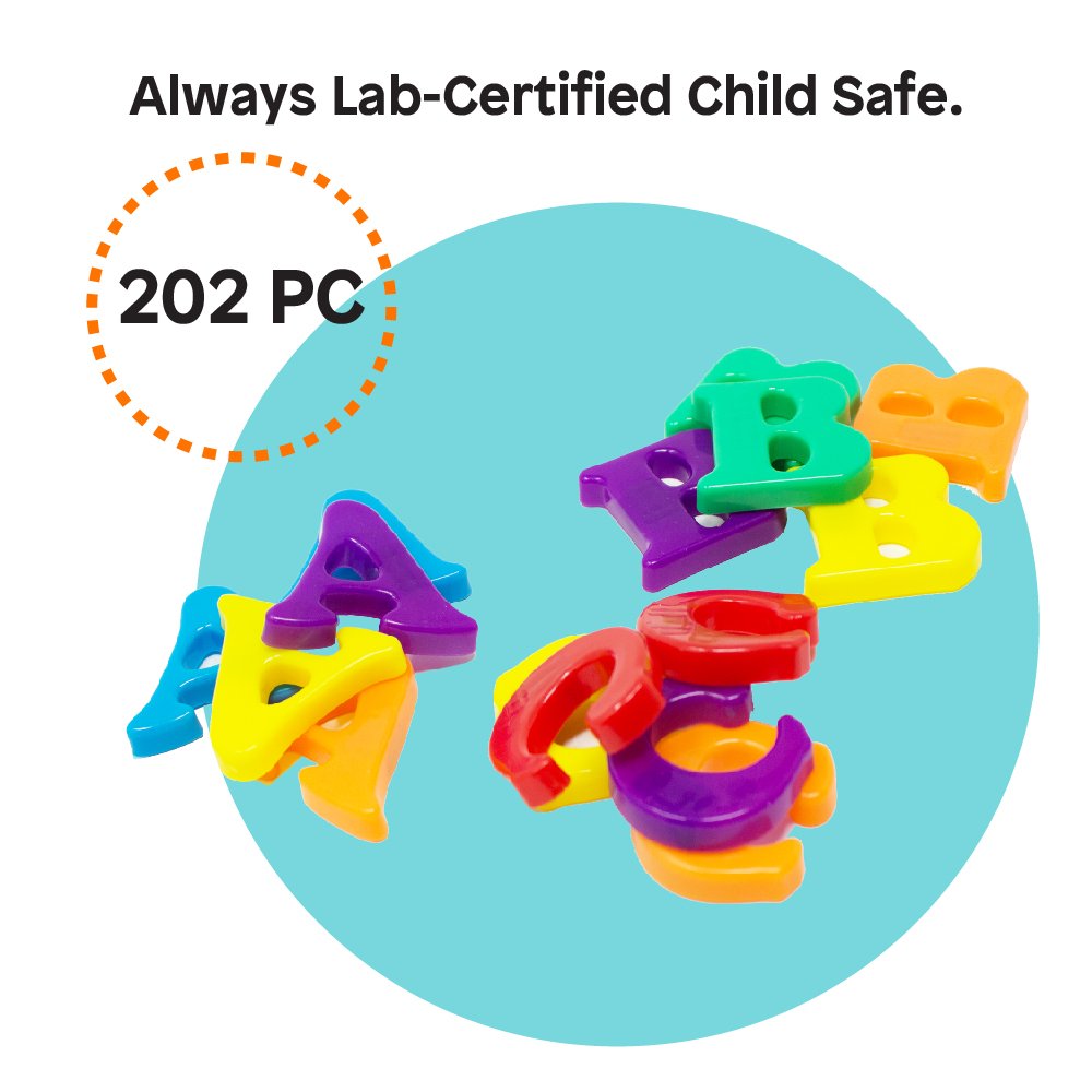 Snapklik.com : 202 Piece Magnetic Letters And Numbers - Great ...