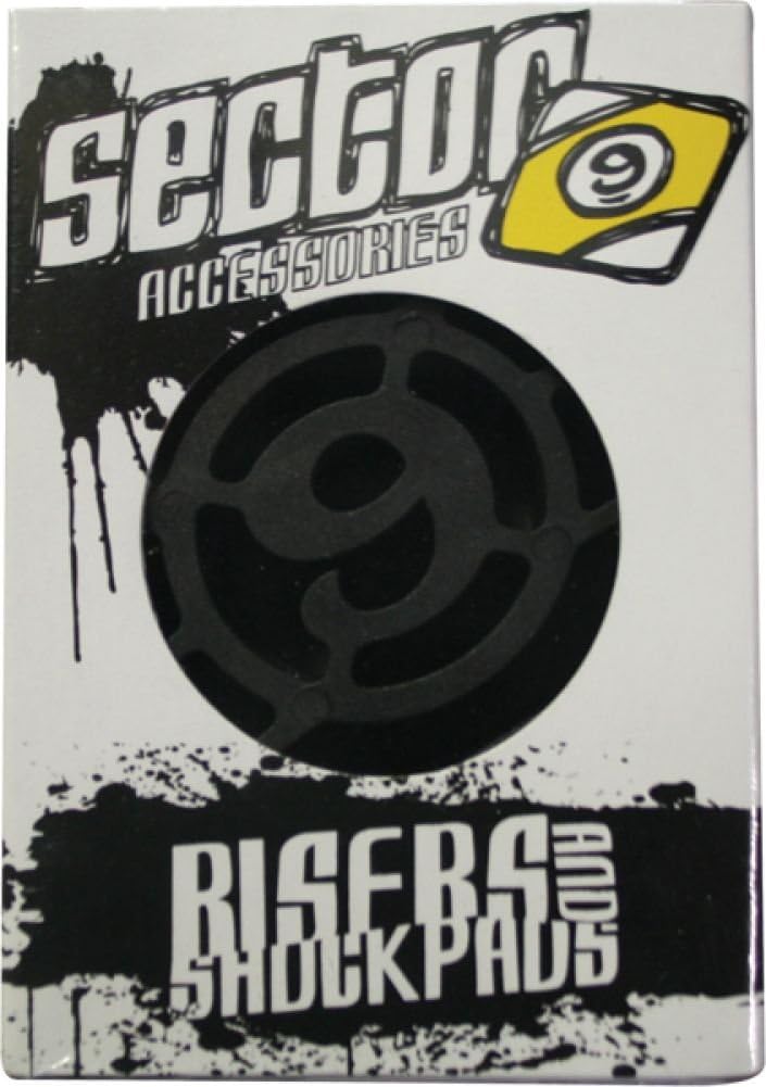 Amazon.com : Sector 9 S Flat 1/2" Single Set Skateboard Risers : Sports ...