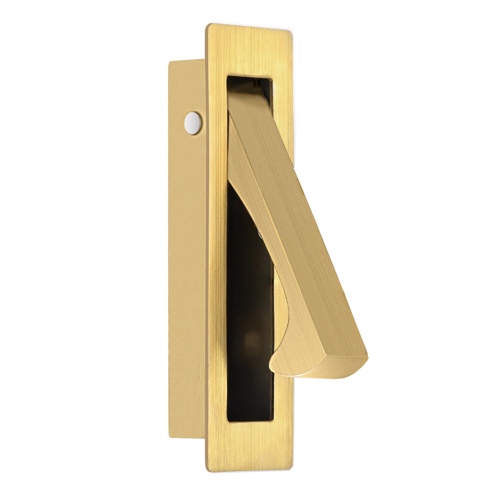 HOMOTEK Recessed Pocket Door Pull Handle, Edge Flush Door Pull, Hidden ...