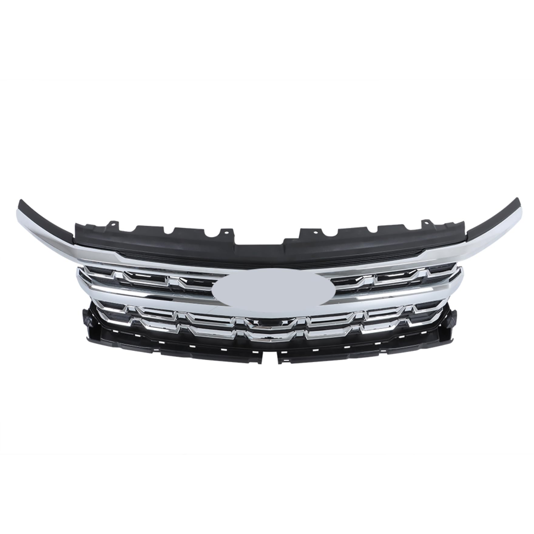 Amazon.com: waltyotur Front Upper Chrome Grille Replacement for ...