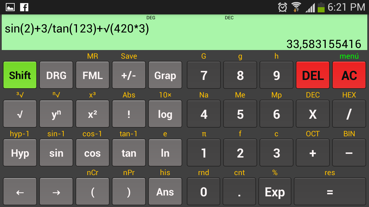 Kal Scientific calculator - App on Amazon Appstore