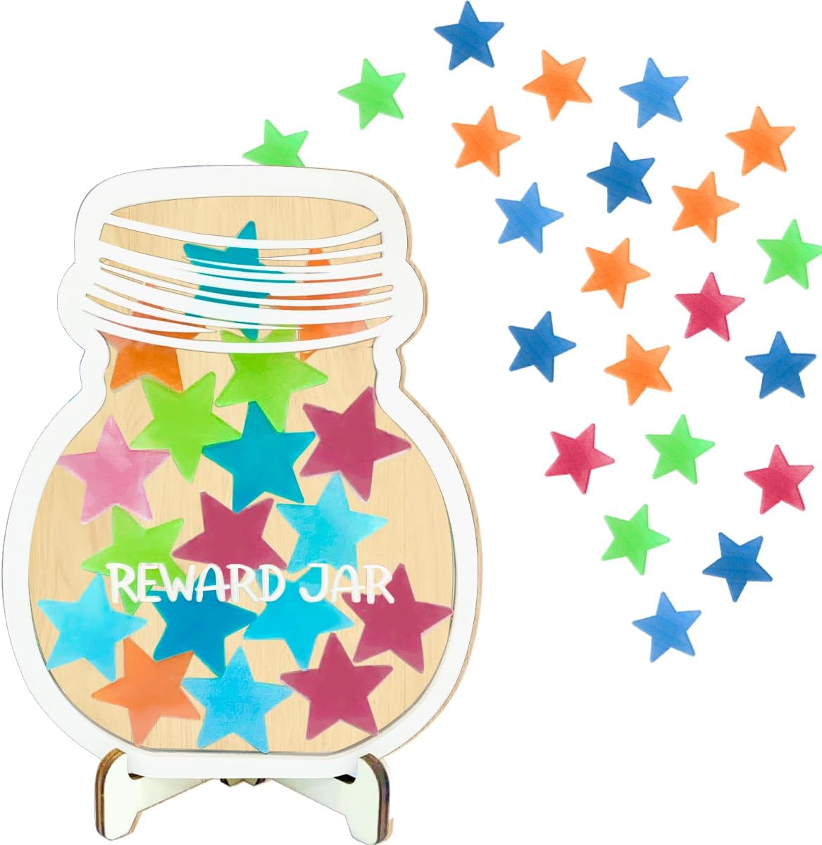 Amazon.com : Reward Jars for Kids,Star Reward Jar for Classroom Board ...