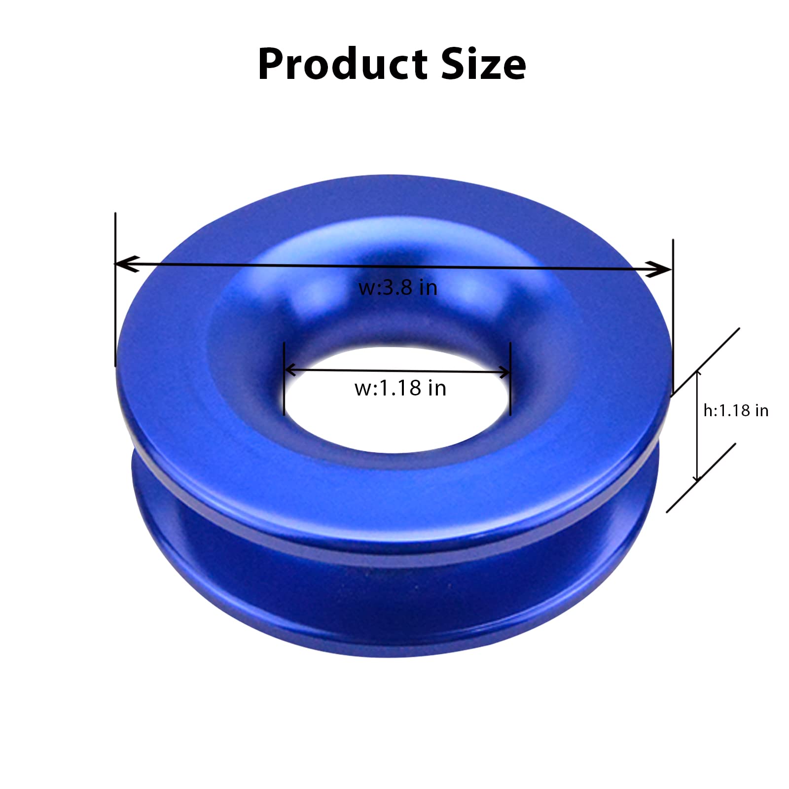 Snapklik.com : YOMTOVM Recovery Ring Winch Snatch,Soft Shackle 41,000 ...
