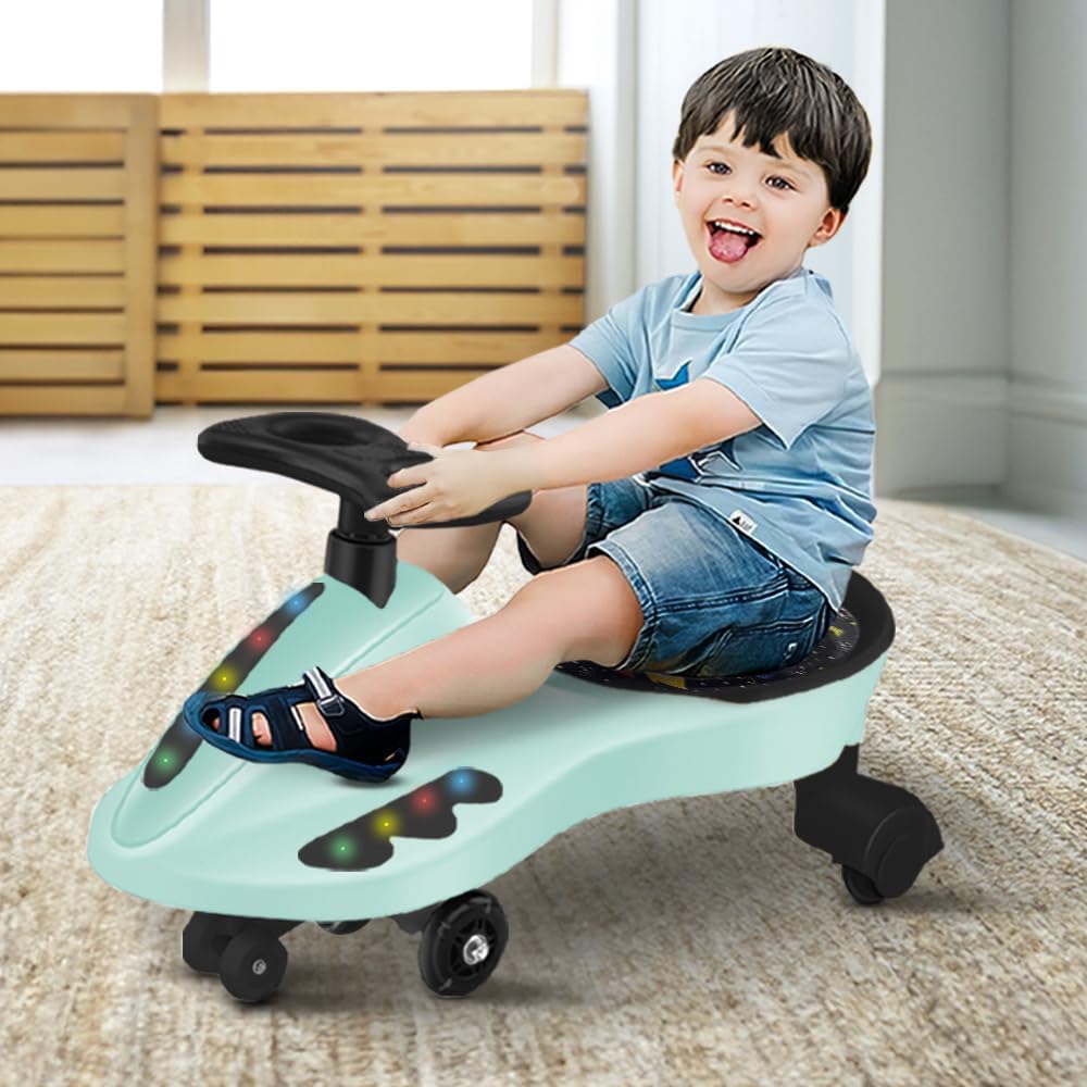 StarAndDaisy Kids Twister Ride on Push/Swing Car with Music, Light ...