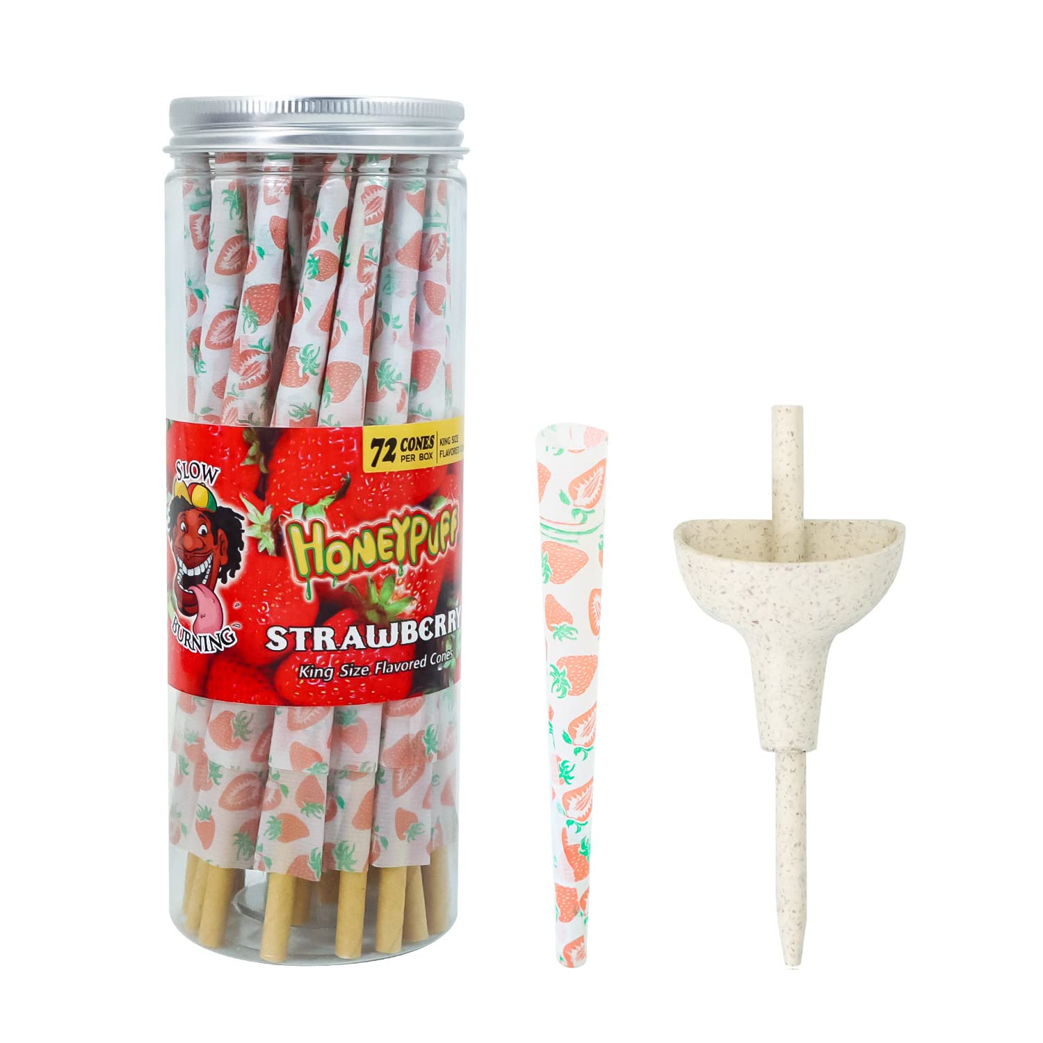 Amazon.com: Honeypuff Pre Rolled Cones, 72 Pack Strawberry Flavored ...