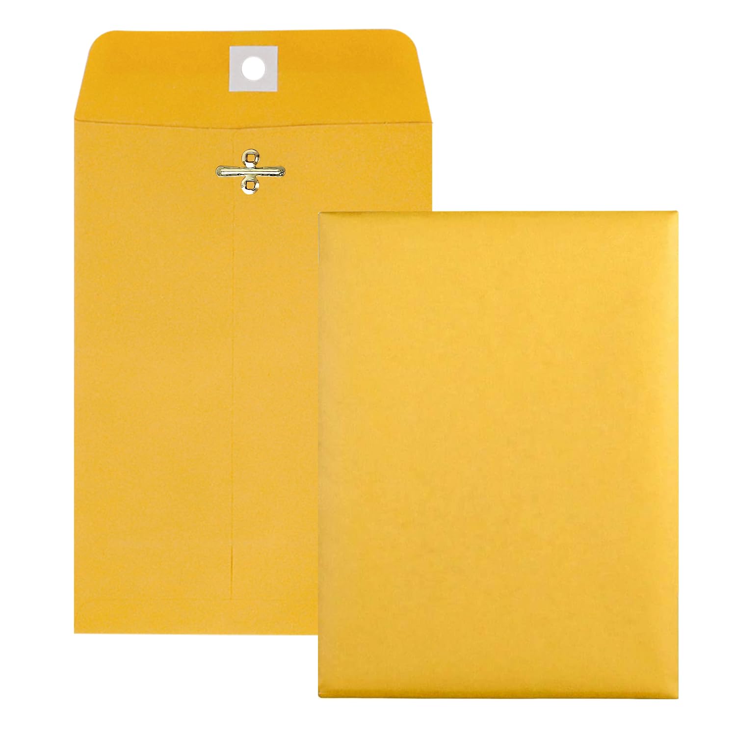 Amazon.com : 6” x 9” Clasp Envelopes with Gummed Seal Brown Kraft ...