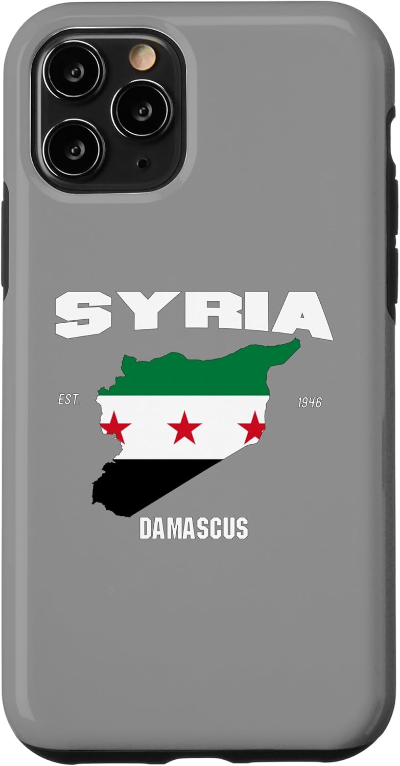 Amazon.com: iPhone 11 Pro Syrian Revolution Flag, Syrian Map, Syrian ...
