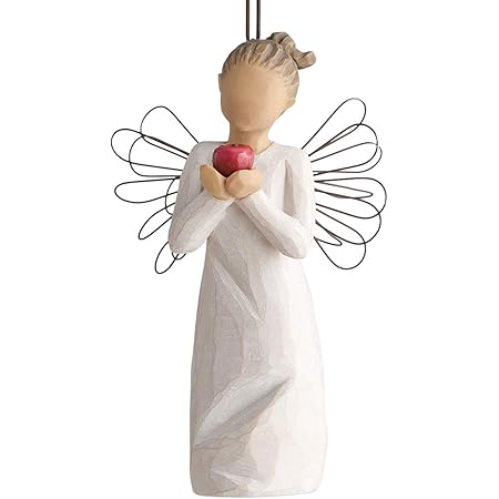Amazon.com: Willow Tree Angel of Friendship Ornament, Sculpted Hand ...