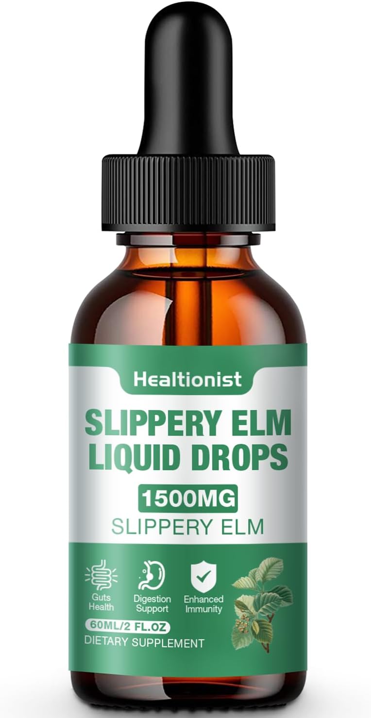 Amazon.com: Healtionist 1 Pack 1500MG Slippery Elm Liquid Tincture ...