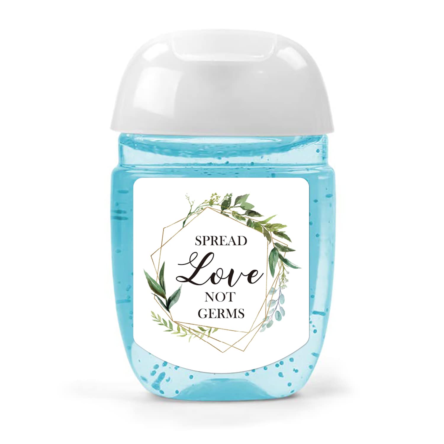 Amazon.com: Spread Love Not Germs Sticker Wedding, Birthday Party Favor ...