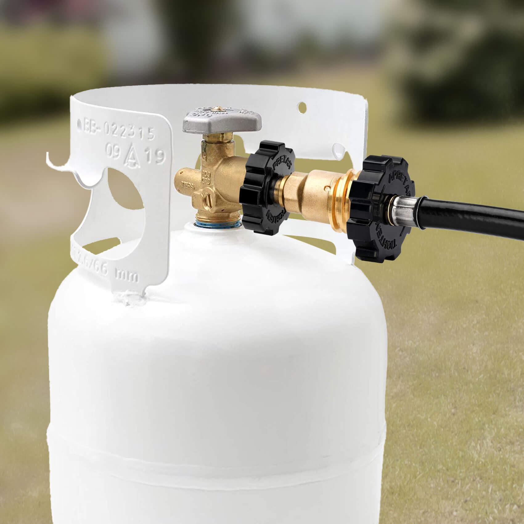 Snapklik.com : 100lb Propane Tank Adapter, Universal Fit POL Propane ...