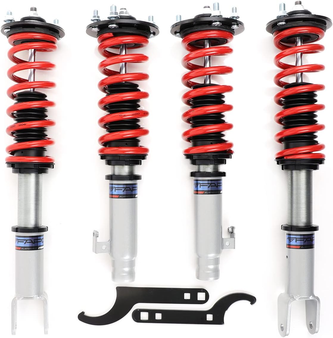 Amazon.com: JDMSPEED New Red Full Coilover Struts Shock Absorbers ...