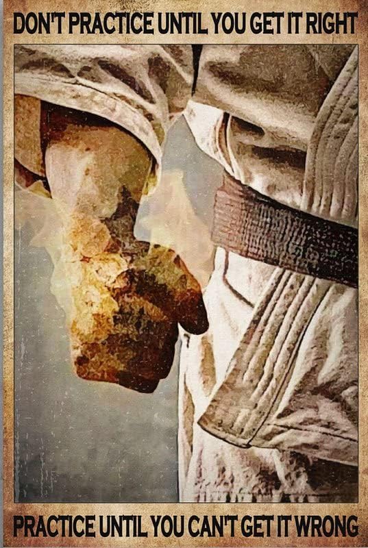 Amazon.com: Karate Fists Don't Practice Until You Get It Right Practice Until You Can't Get It ...