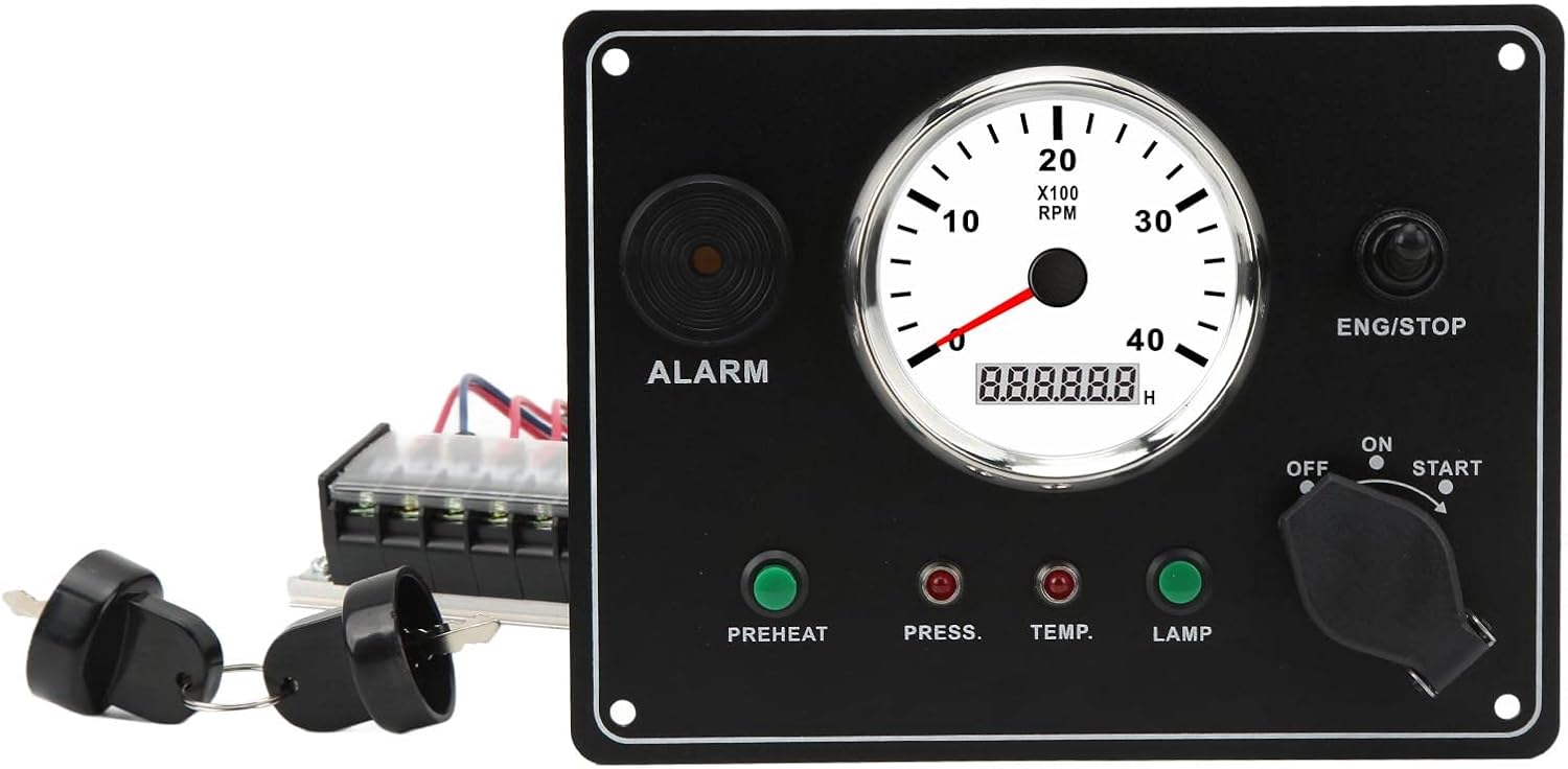 Amazon.com: Boat Tachometer, High Accuracy Universal Boat Dash ...