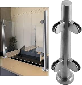 Amazon.com: HEYCE Round Glass Railing System - 304 Stainless Steel ...