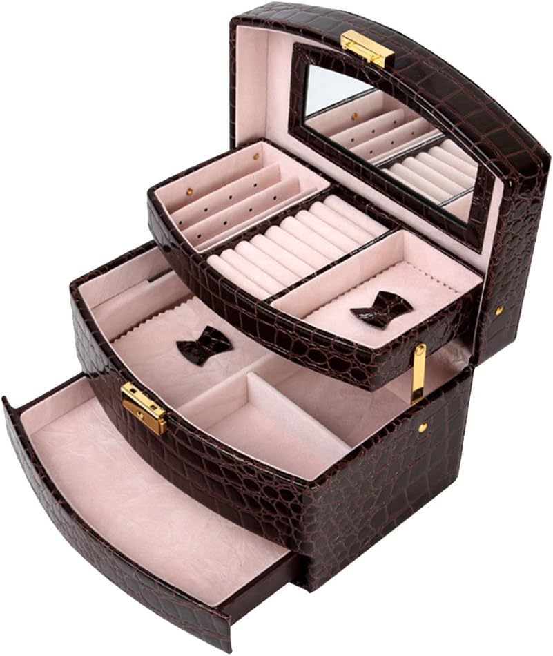 Groß XL Schmuckkasten Schmuckkoffer Schmuckkästchen Schmuckbox ...