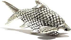 Amazon.com: DHRUVS COLLECTION 999 Oxidized Pure Solid Silver Fish ...