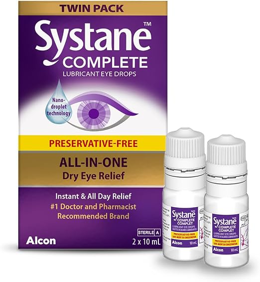 Systane Complete Preservative-Free Eye Drops For dryness, All-In-One ...