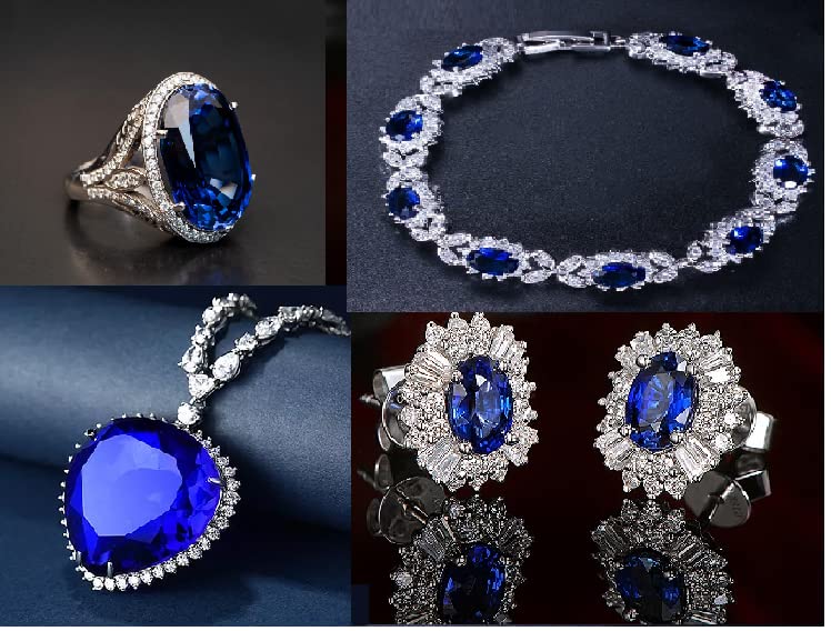 GtcGems Blue Sapphire Stone 5.25 Ratti शनिरत्न, नीलम, नीलमणि, नीला ...