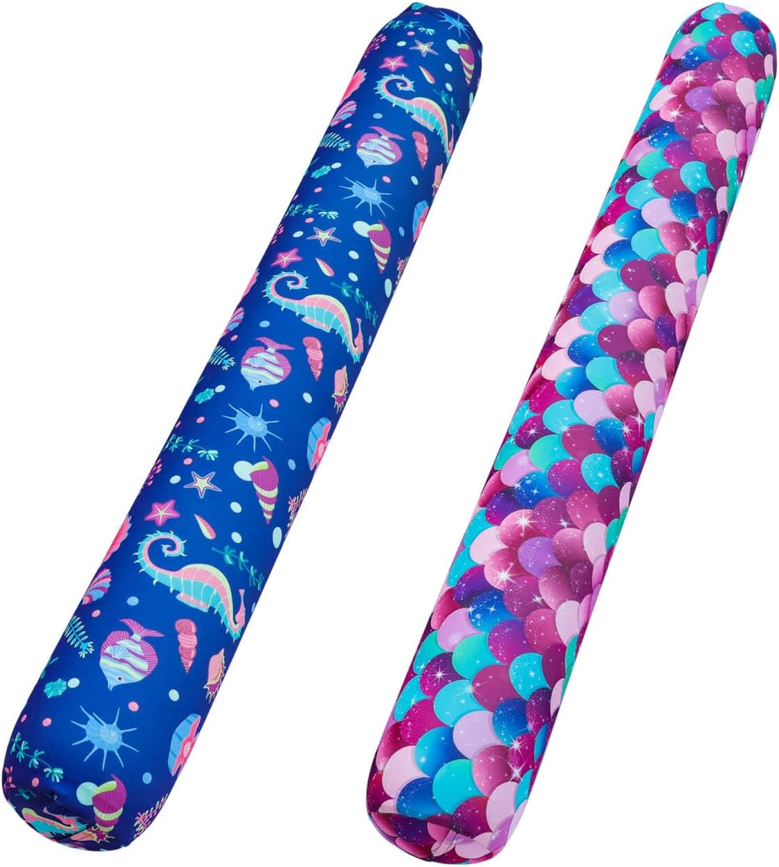 Amazon.com: FindUWill Inflatable Swim Pool Noodles, 2 Pack Soft Fabric ...