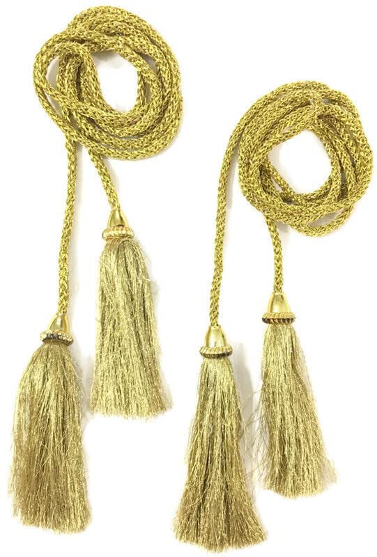 SYNC Golden Long dori Tassels Latkan for Lehenga Hanging Beads for ...