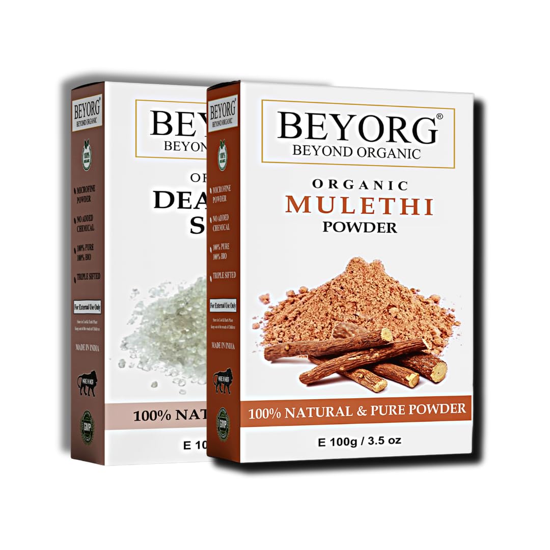 Dead Sea Mud Powder & Mulethi Powder For Skin Whitening, Licorice ...
