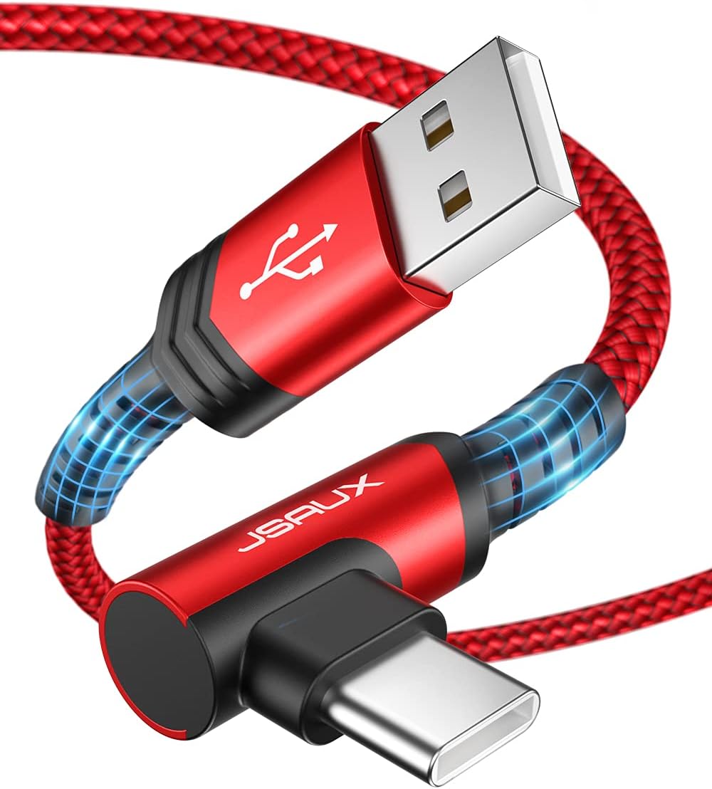 Amazon.com: USB C Cable [2-Pack 6.6ft], JSAUX 3.1A Type C Charger Fast ...