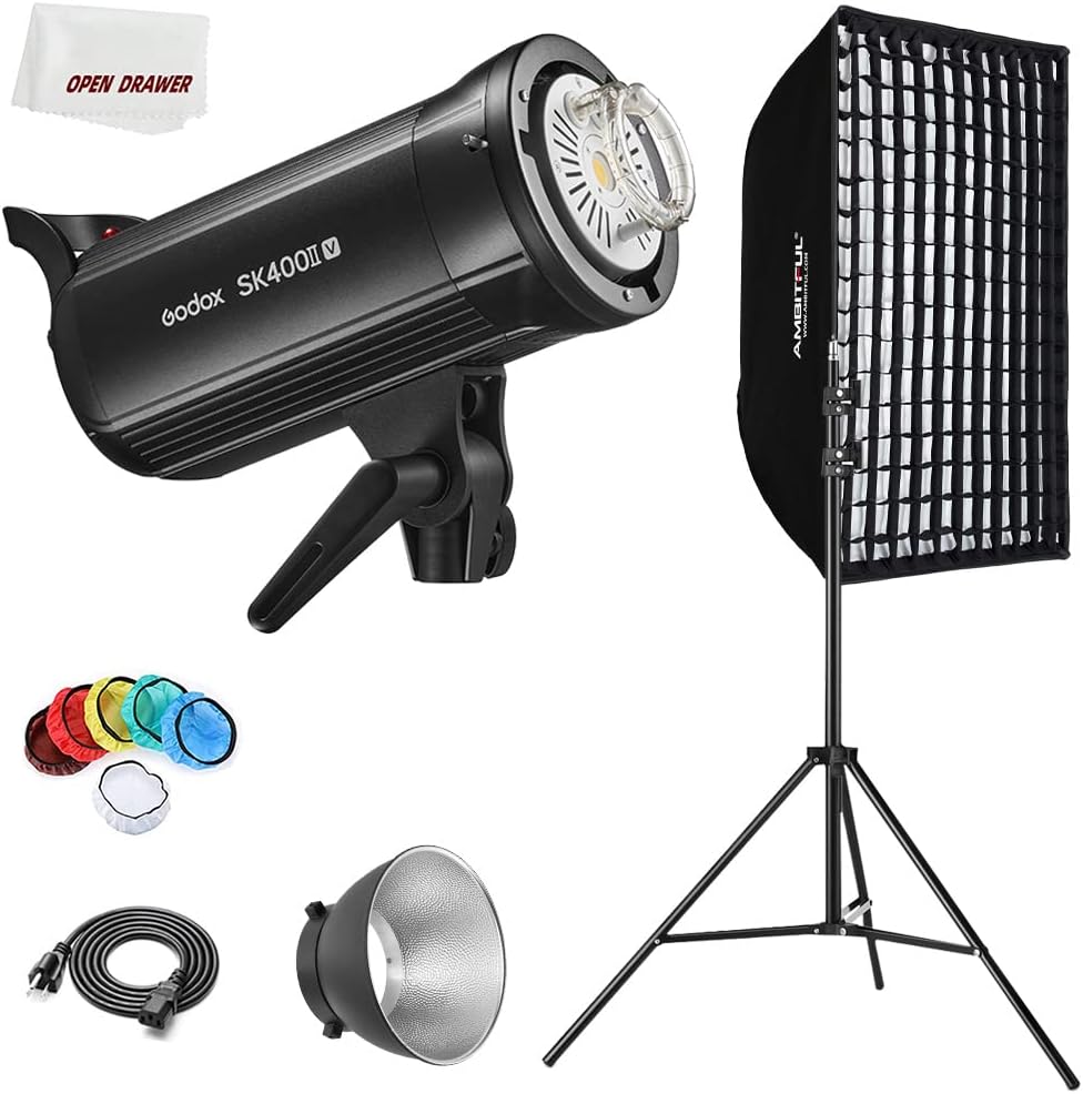 Amazon.com : Neewer 600W Photo Studio Strobe Flash Lighting Kit: (2 ...