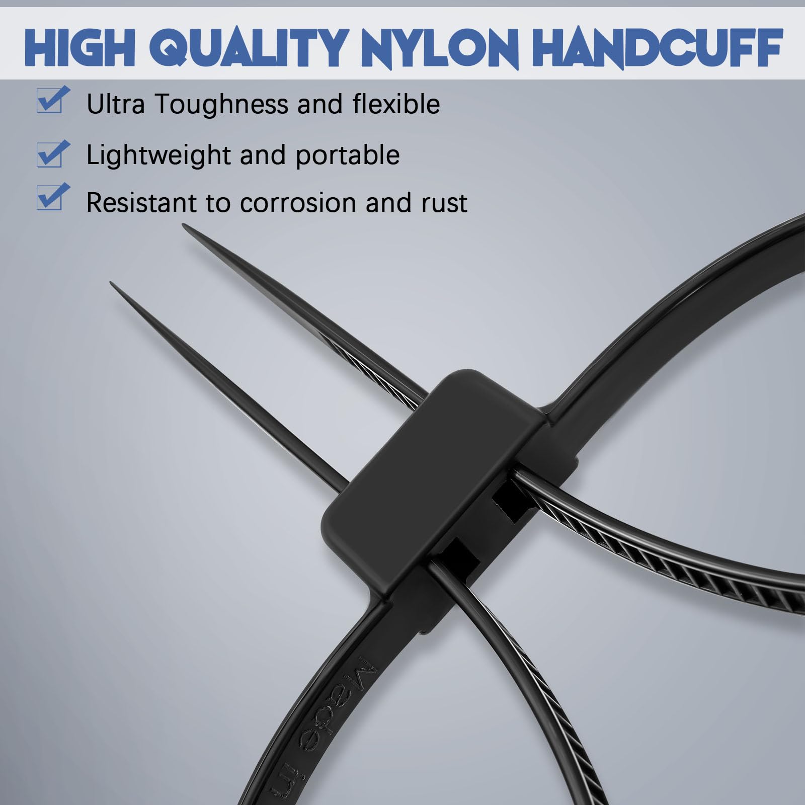 Snapklik.com : Wonderjune 30 Pcs Zip Tie Handcuff 27.5 Inches Heavy ...